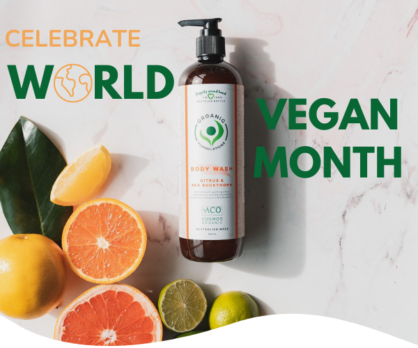 Celebrate World Vegan Month – Organic Formulations UK